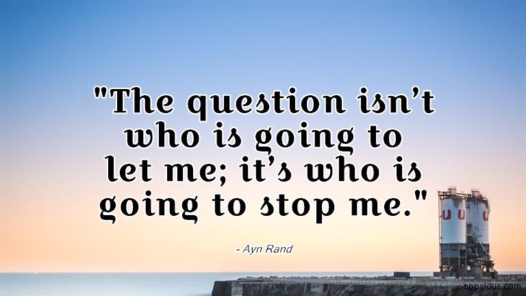 Freedom (n.): To ask nothing. To expect nothing. To depend on nothing ...