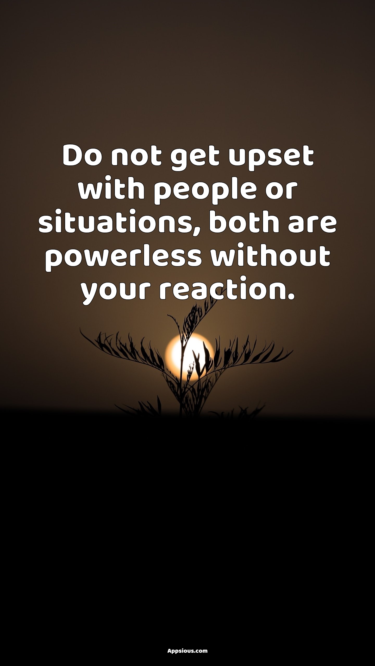 Do not get upset with people or situations, both are powerless without ...