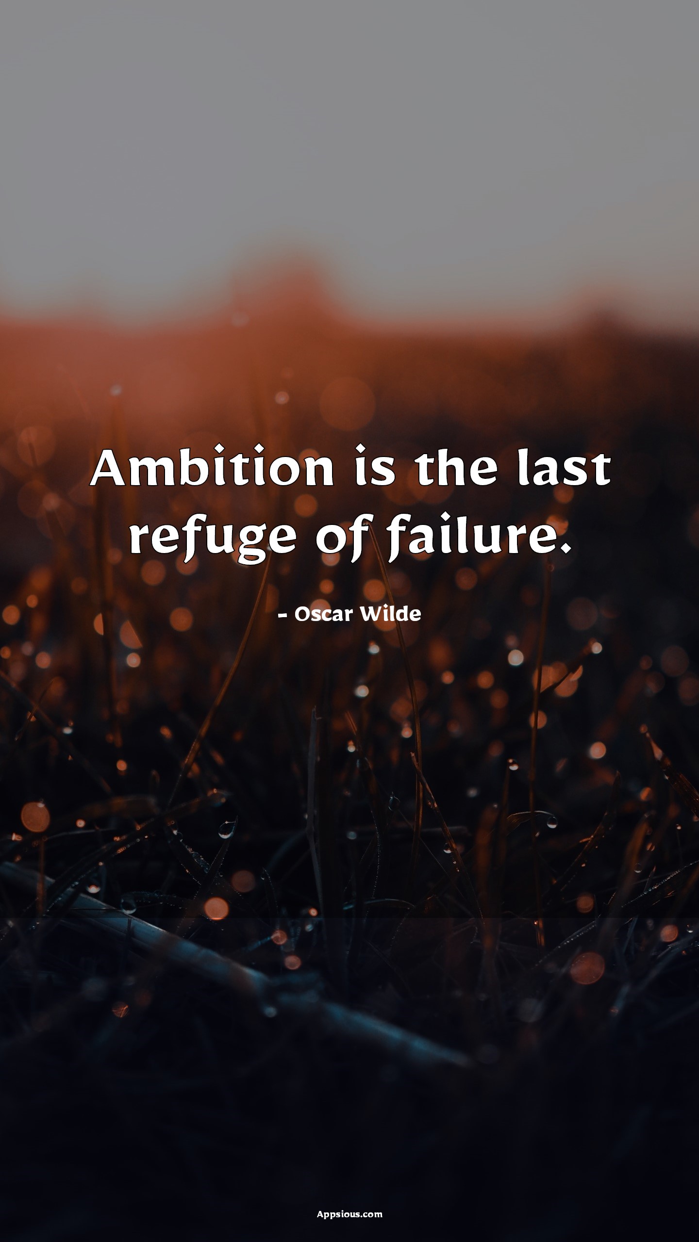 Ambition is the last refuge of failure. - quotewis.com