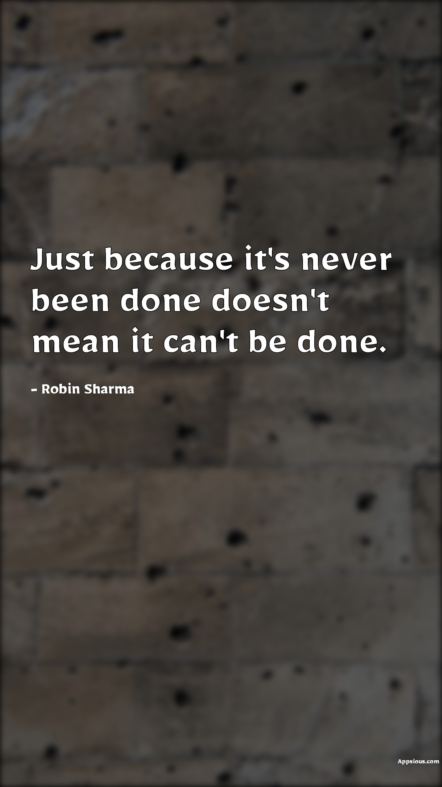 Just because it's never been done, doesn't mean it can't be done ...