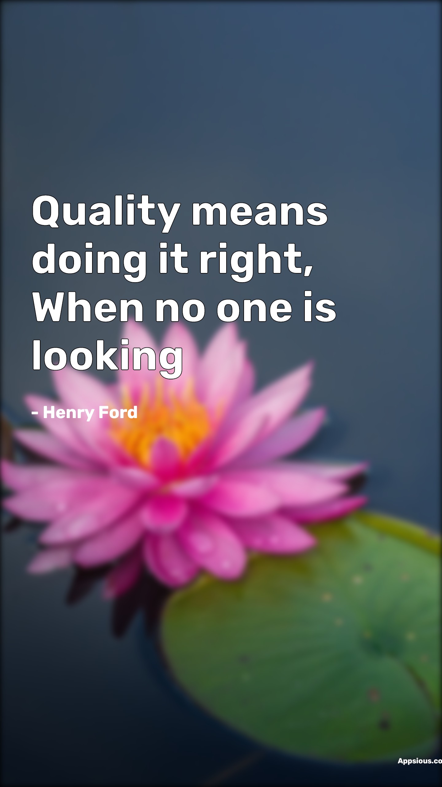 Quality means doing it right, When no one is looking - quotewis.com